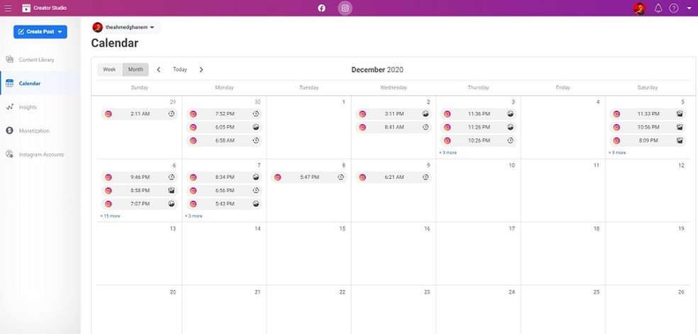 instagram-content-calendar – Portal Rondon